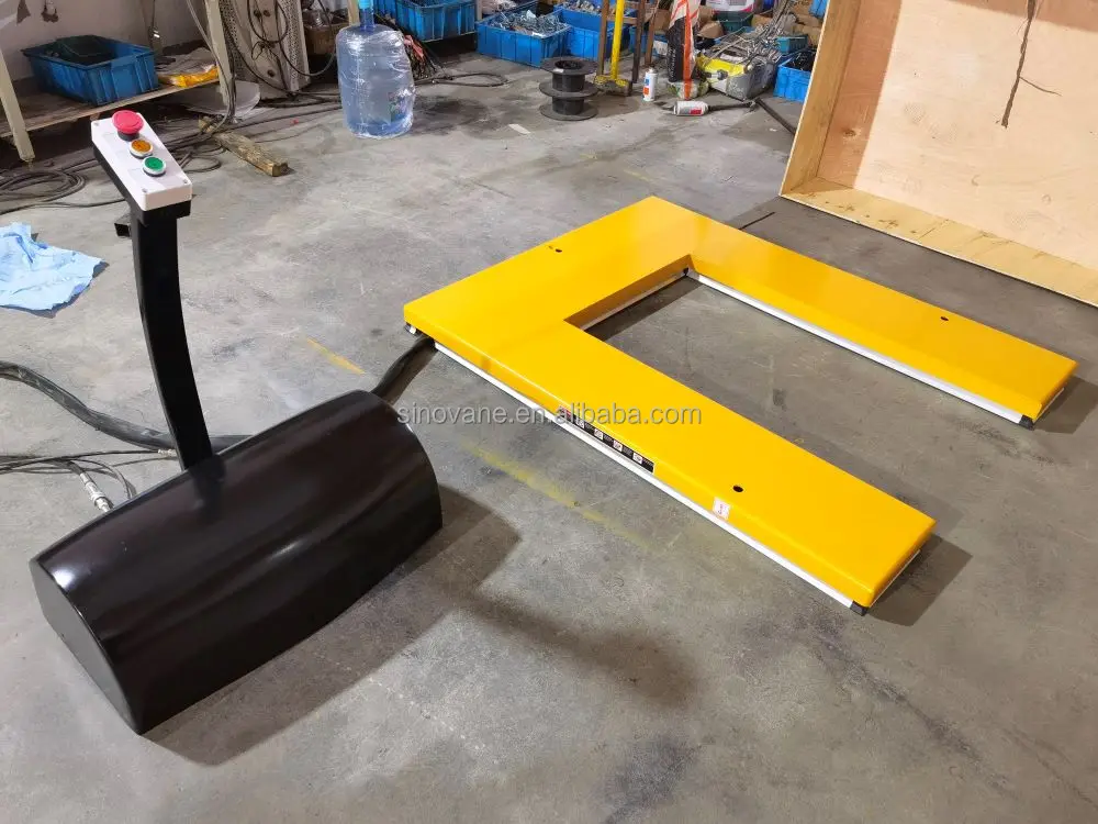 VANELIFT U Shaped Stationary Scissor Lift Table Low Profile Pallet Dock ...