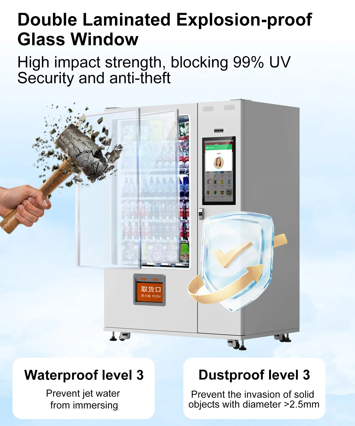 Custom Pringles Vending Machine - Outdoor & Milk Tea