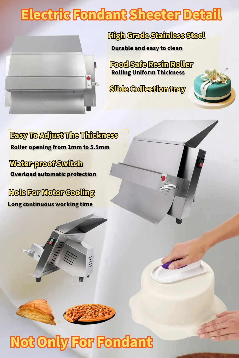 Mini Tabletop Croissant Hand Sheeter - Perfect for Home Use