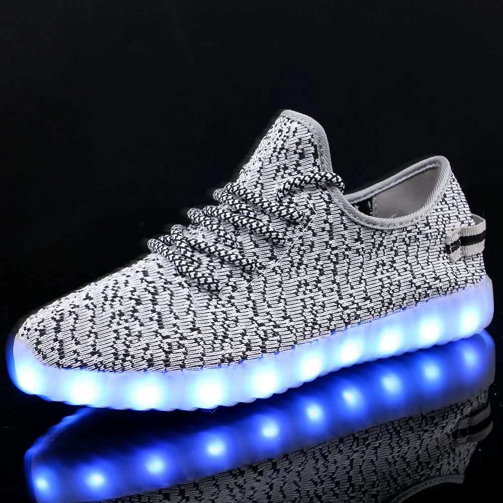 Fashion Design Kids Boy Girls Led Light Up Shoes Walking Running ...