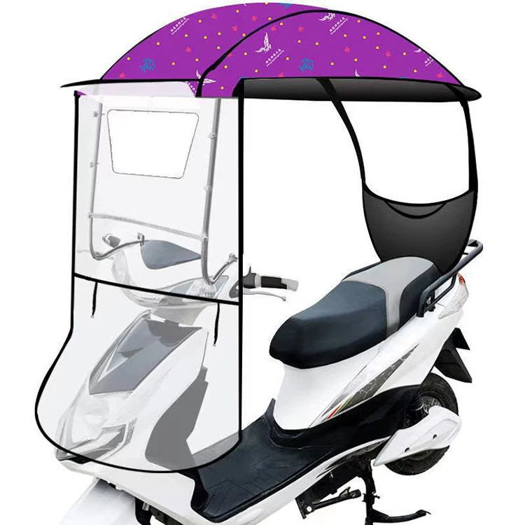 Full Covered Electric Bike Umbrella - Waterproof & Windproof