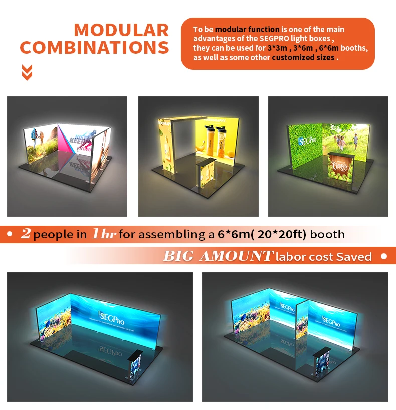 Exhibition Booth Light Box - Easy Assembly & Portable Display