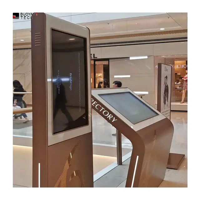 Shopping Mall Touch Screen Digital Signage Displays Vertical Floor ...