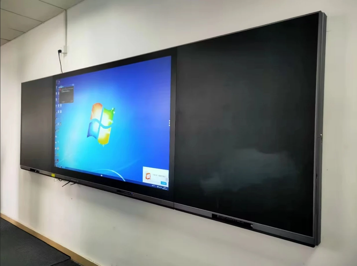Factory Supply 86 Inch Sliding Interactive Smart Nano Blackboard Touch ...