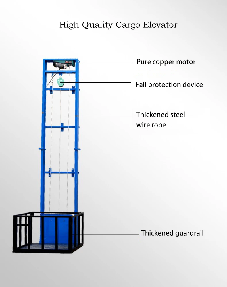 Alibaba.com: 500kg capacity, steel construction, anti-fall device: Reliable electric cargo lift ...