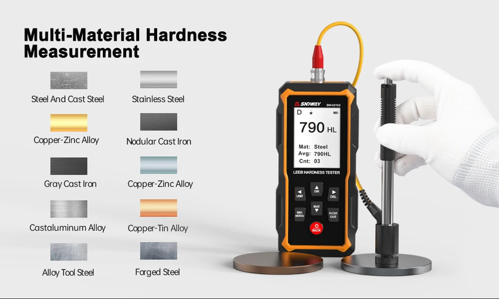 Sndway Portable Hardness Tester - Accurate Metal Testing