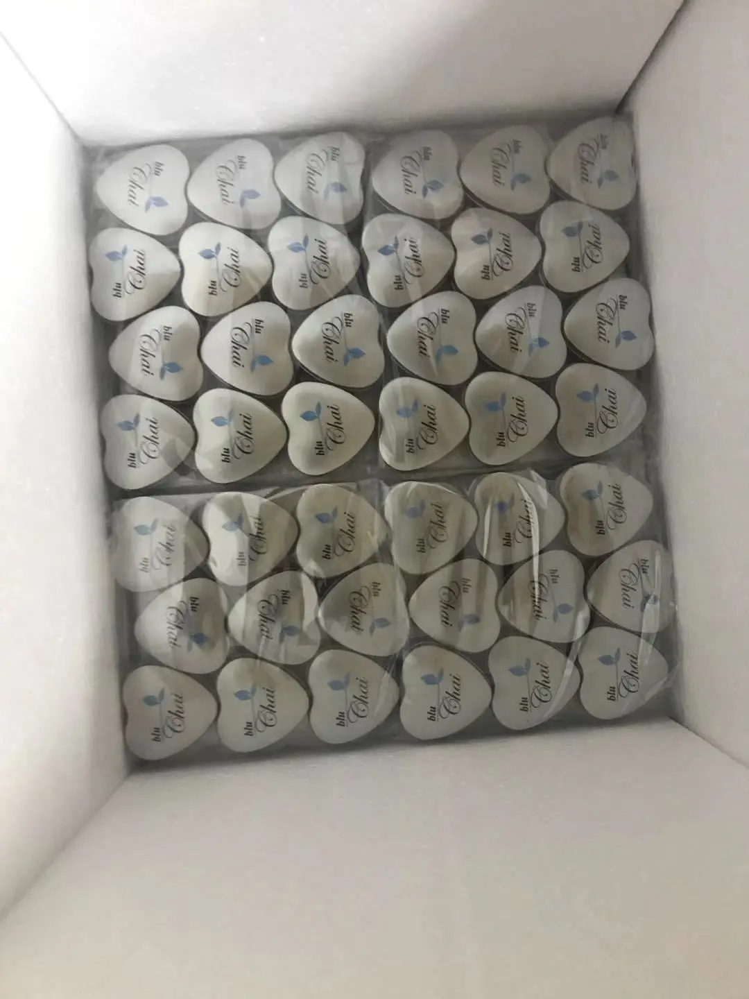 Wholesale Unique Design Square Shape Red White Tea Box 50g Tea ...