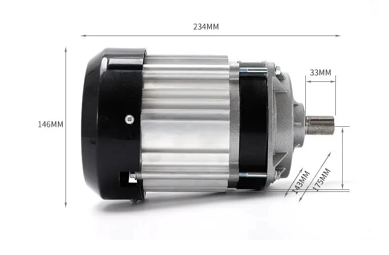 48v 500w Permanent Magnet Brushless Dc Motor Climber Motor Low Noise ...