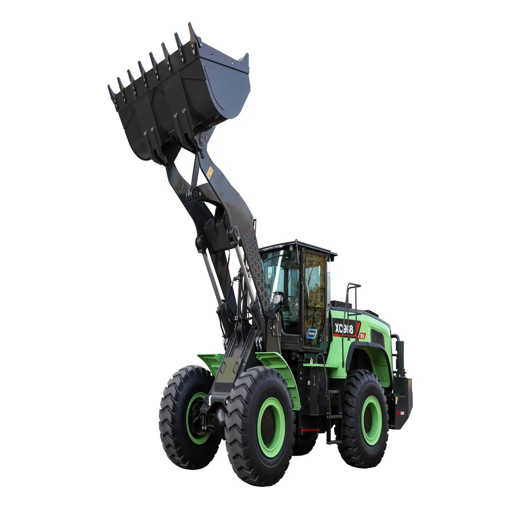 6 Ton Electric Loader Xc968-ev 3.2m3 Bucket Wheel Loader With Charger ...