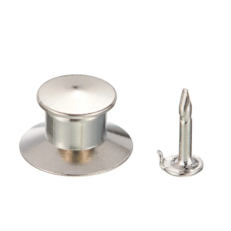 Metal Silver Fastener Brass Clasp Badge Lapel Pin Locking Deluxe Clutch ...
