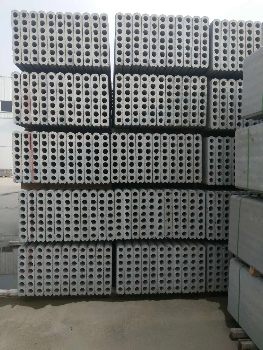 Green 90mm Precast Hollow Core Slab Extrusion Machine Lightweight ...