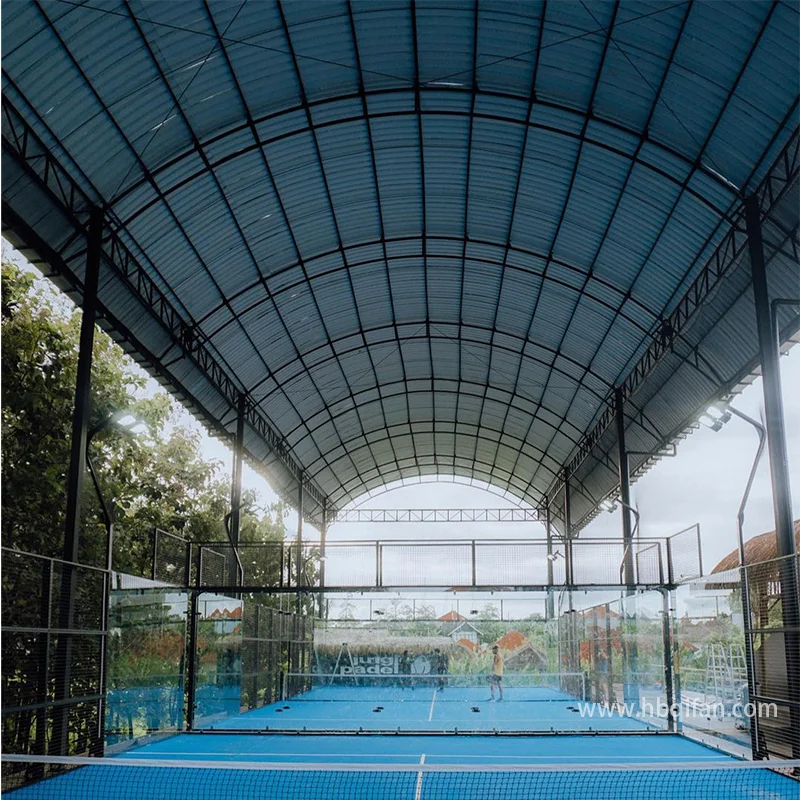 Durable Outdoor PVC Padel Tent Structure for Tennis Courts