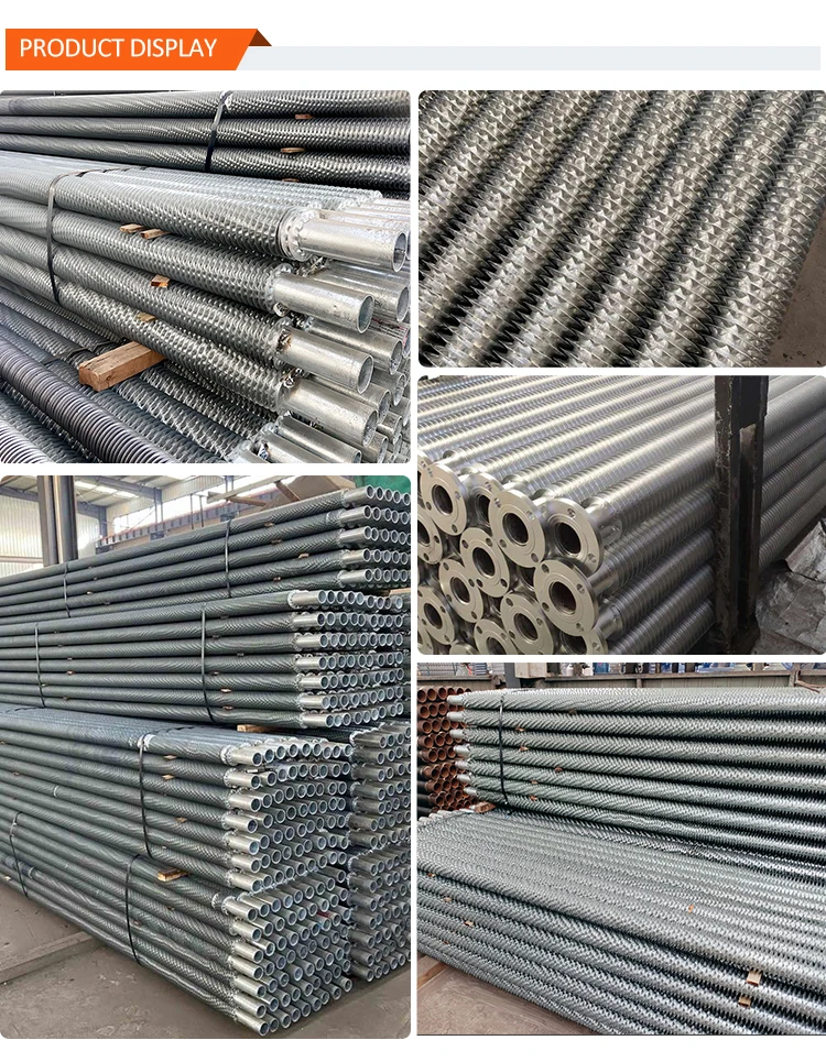 Spiral Finned Tubes For Galvanized Aquaculture Farms Hot-dip Galvanized ...