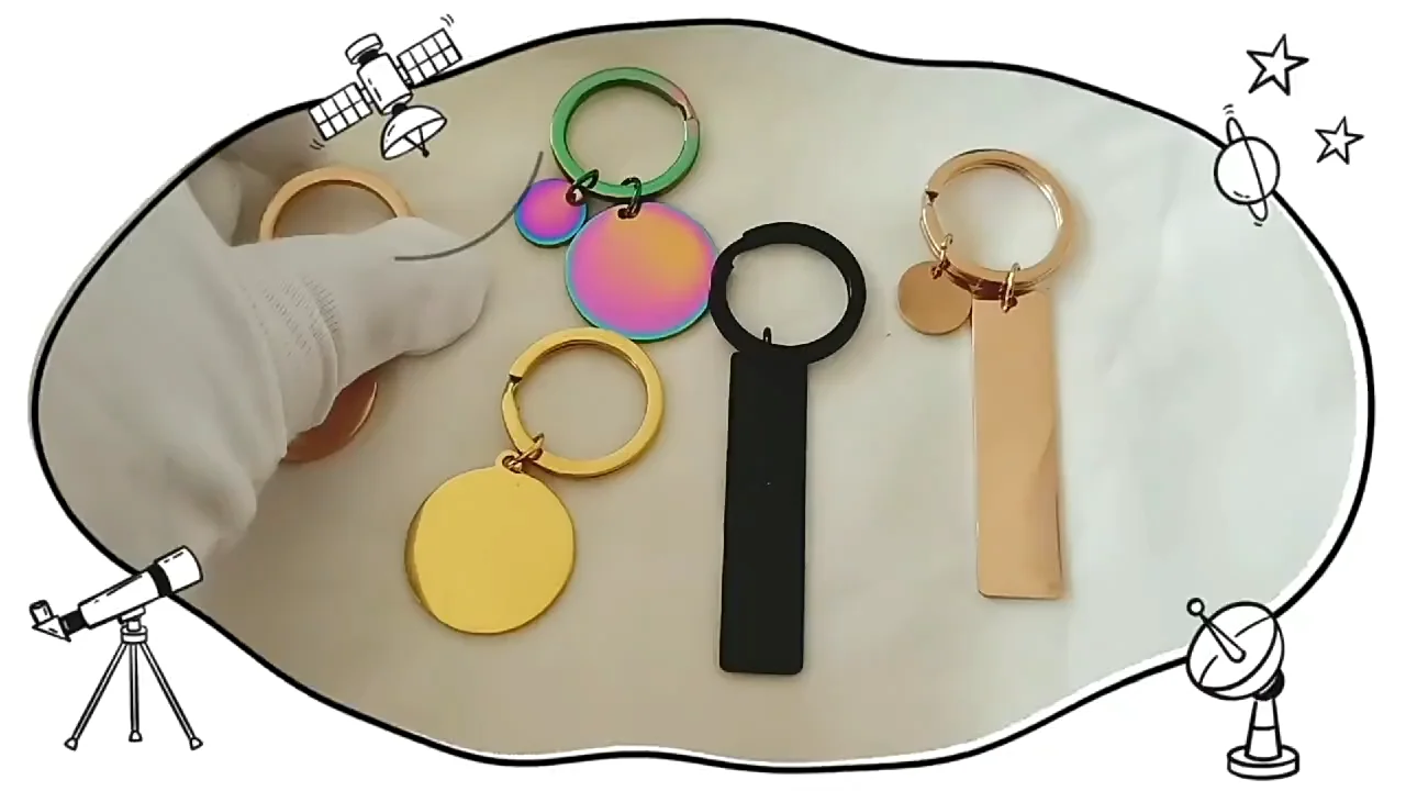 Stainless Steel Blank Strip Bar Stamping Engraving Keychain For Diy ...