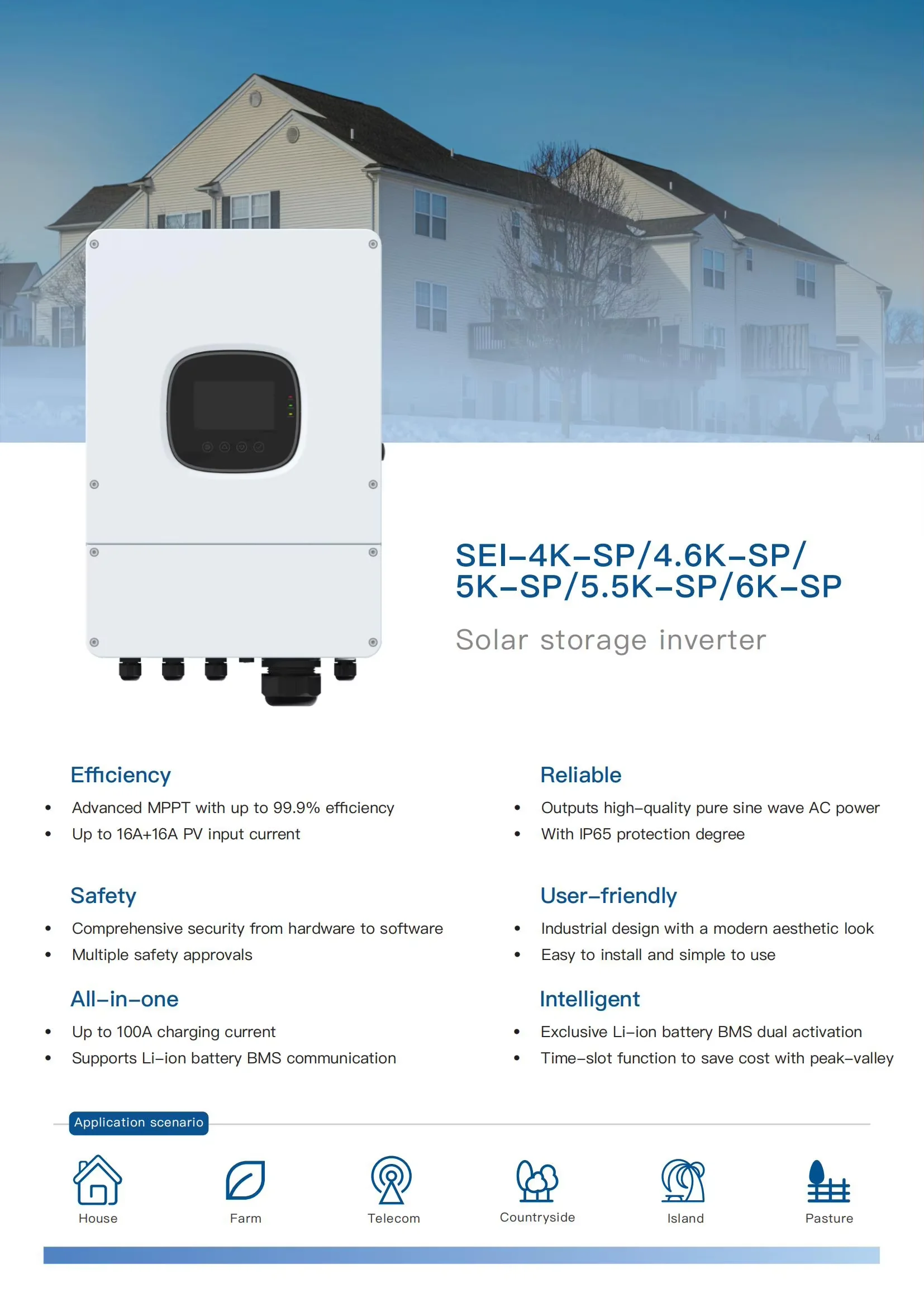 48V 3KW to 10KW Solar Inverters - Hybrid & off-Grid Solutions