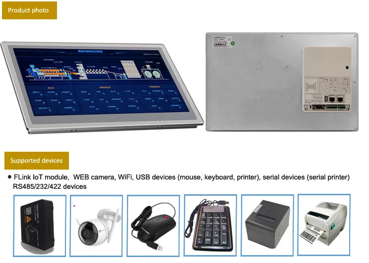 Modbus Bacnet Electronic Control Rs485 Touch Screen Led Hmi Display ...
