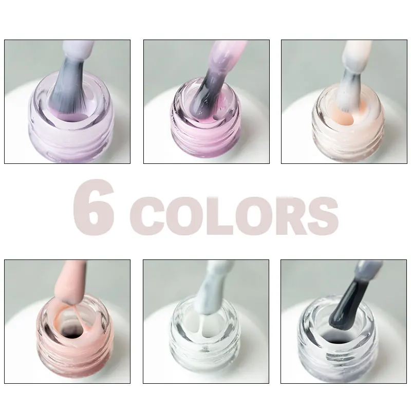 HS Private Label Long Lasting Nail Extension Biab Soak off UV LED ...