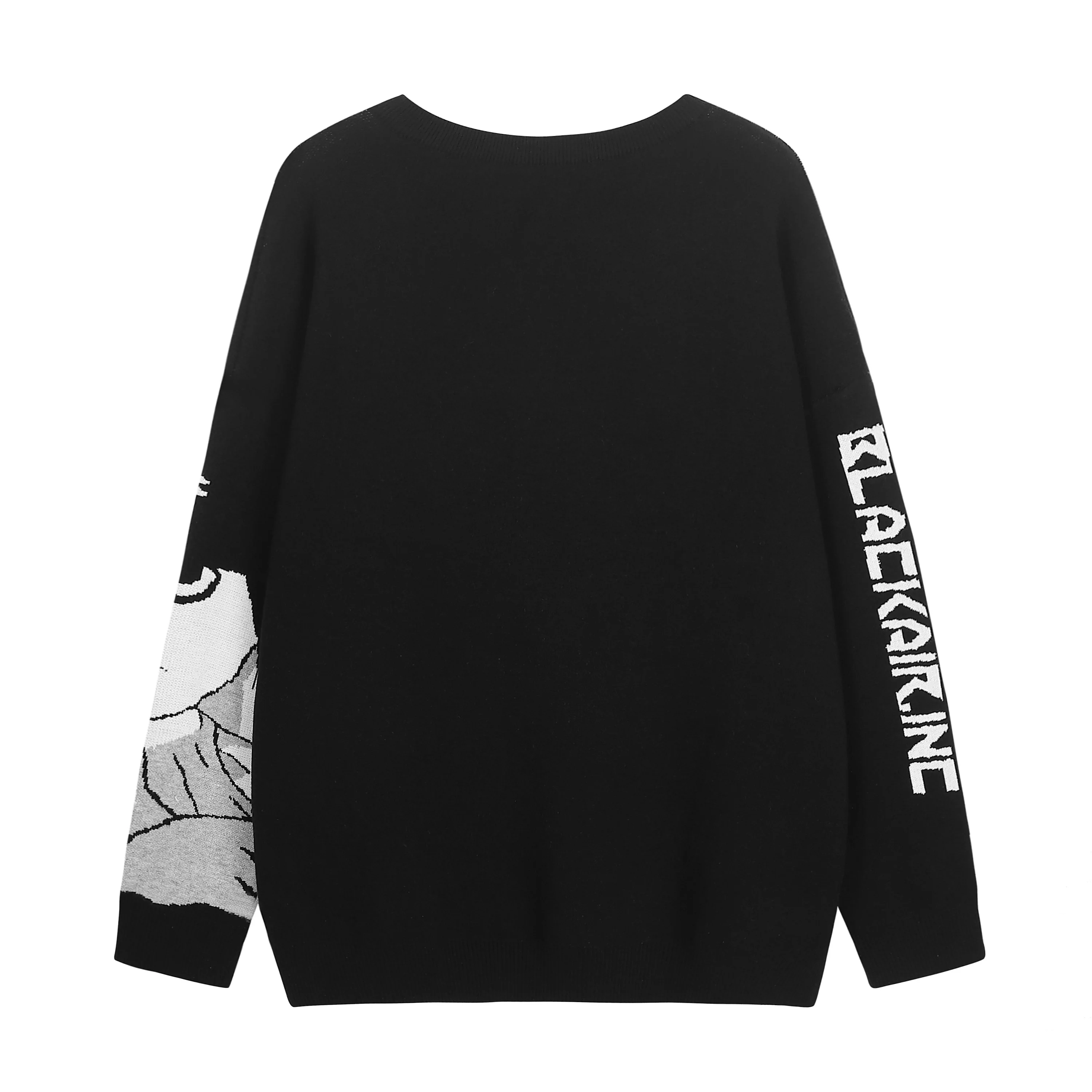 Winter Y2k Street Oversized Digital Knit Harajuku Sweater
