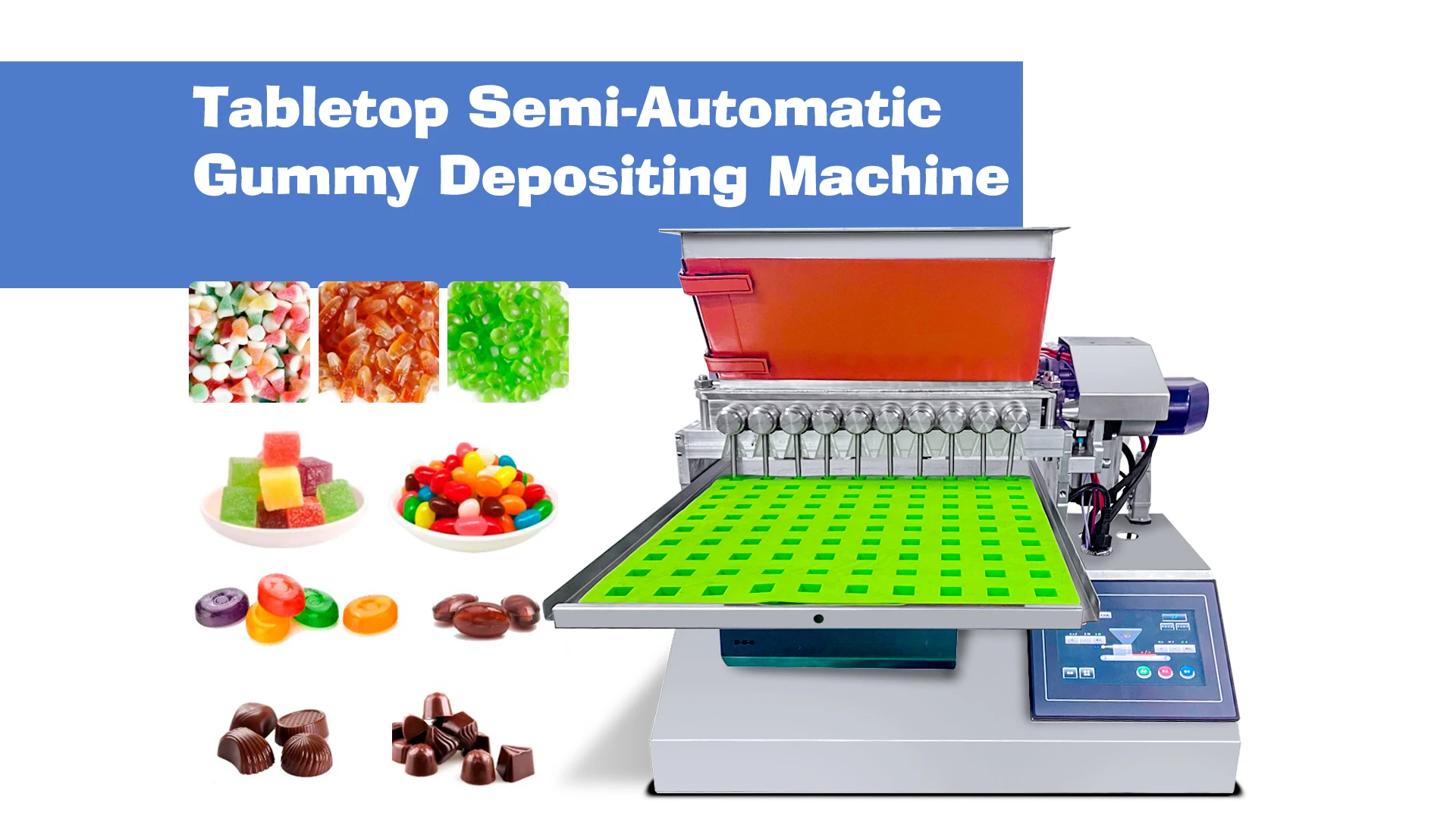 Feizhan Fz-gd10 Tabletop Semi-automatic Jelly Candy Gummy Depositing ...