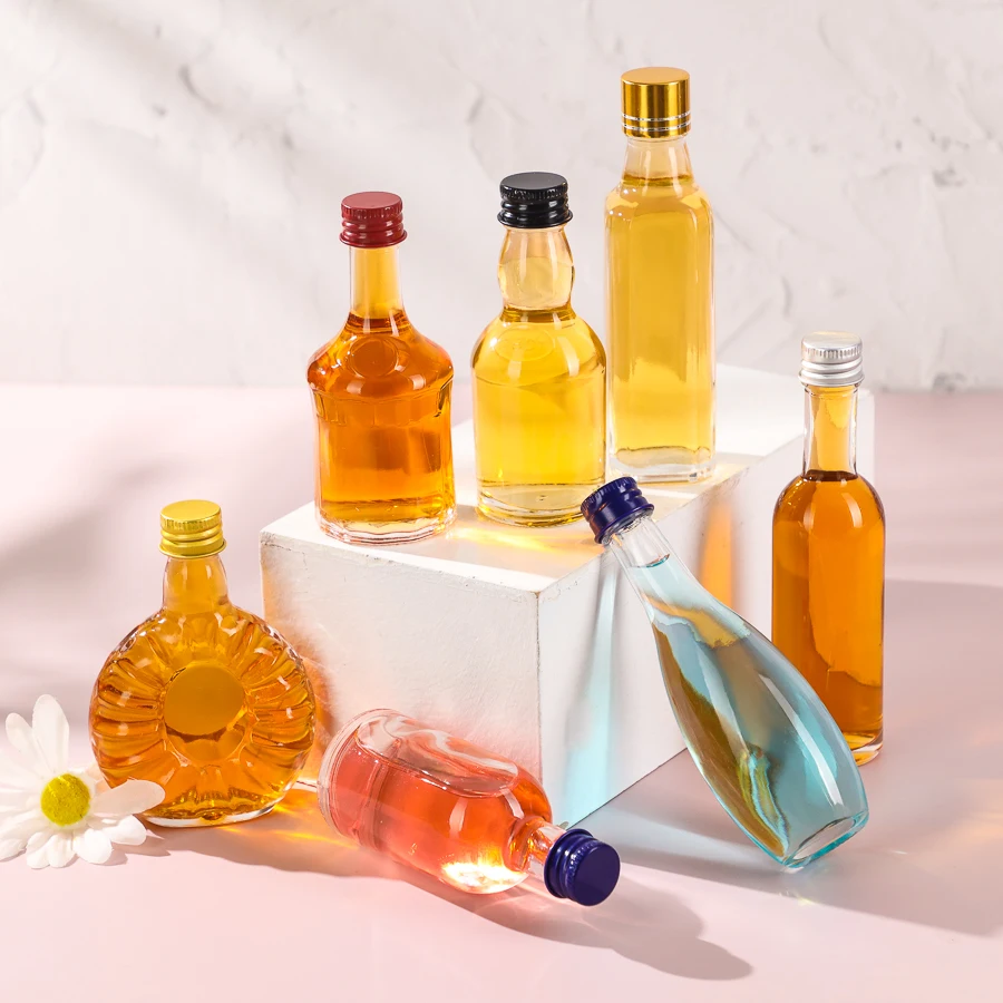 Mini Patron Tequila Cocktail Glass Bottle Different Shape 50ml Small ...