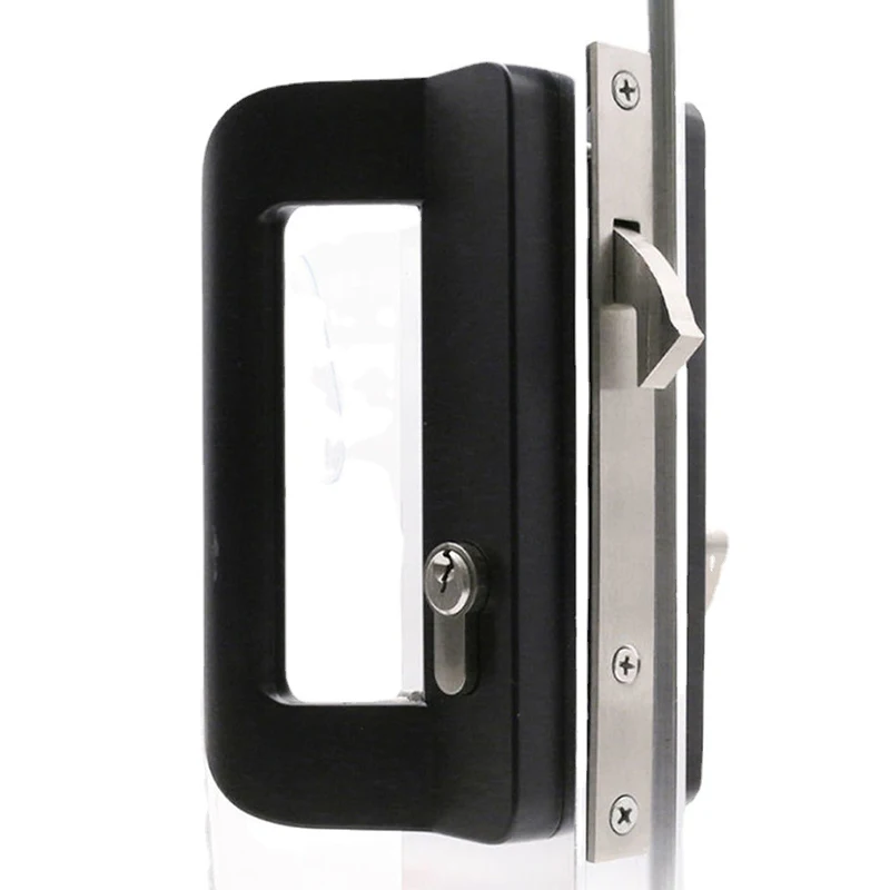 American Style Double Leaf Sliding Door Aluminum Alloy Handle Lock For ...