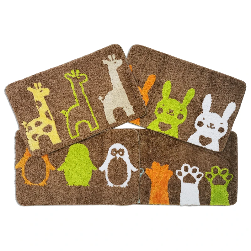 New Animal Shape Bathroom Rug Soft And Absorbent Microfiber Extra-soft ...