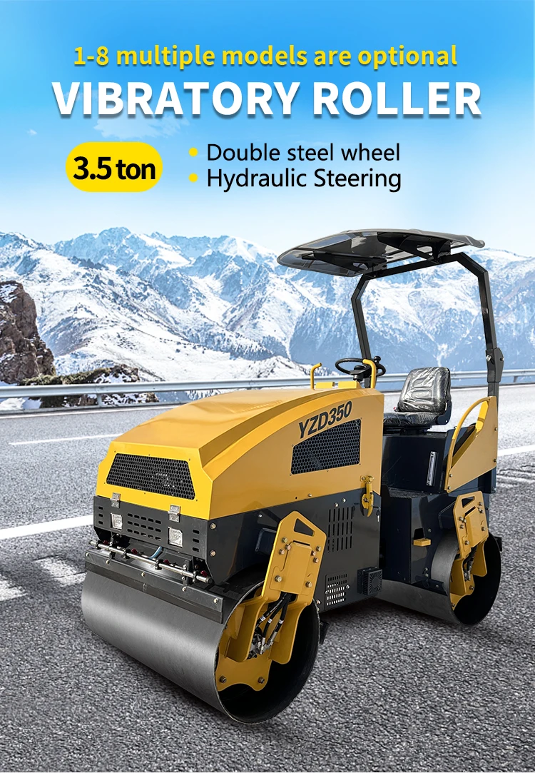 Mini Double Drum Road Roller 3.5 Ton 3t 2.5t Full Hydraulic Road Roller ...