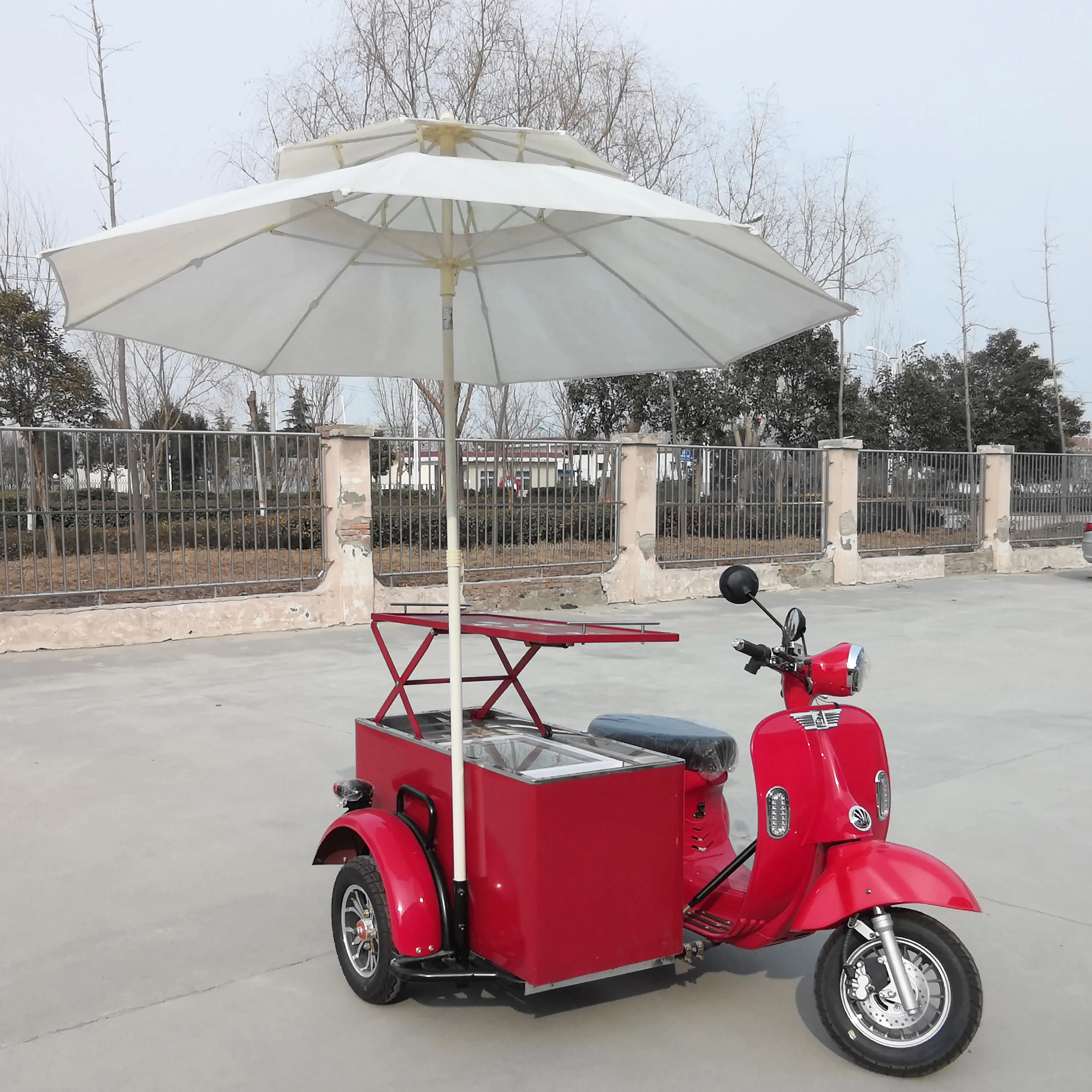Electric Scooter with Freezer - Perfect for Ice Cream Delivery