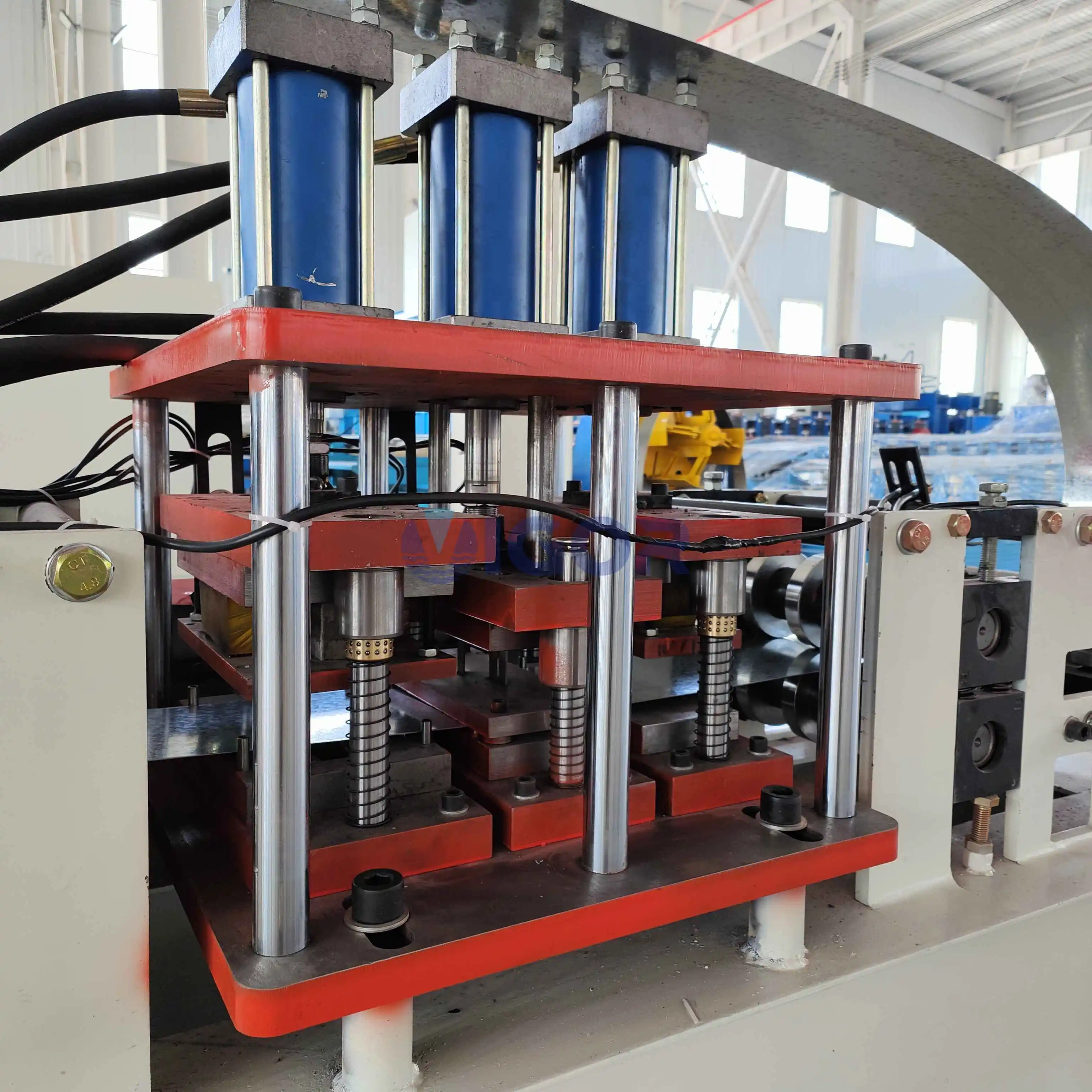 Roller Shutter Door Guide Used Bottom Rail Roll Forming Machine Metal Door Frame Automatic Roll ...