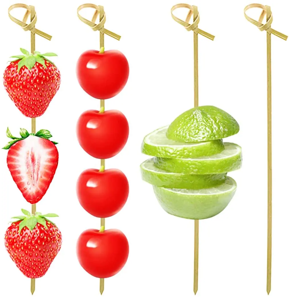 7cm Bamboo Knot Skewers Bamboo Knot Picks Bamboo Picks Cocktail Flat ...