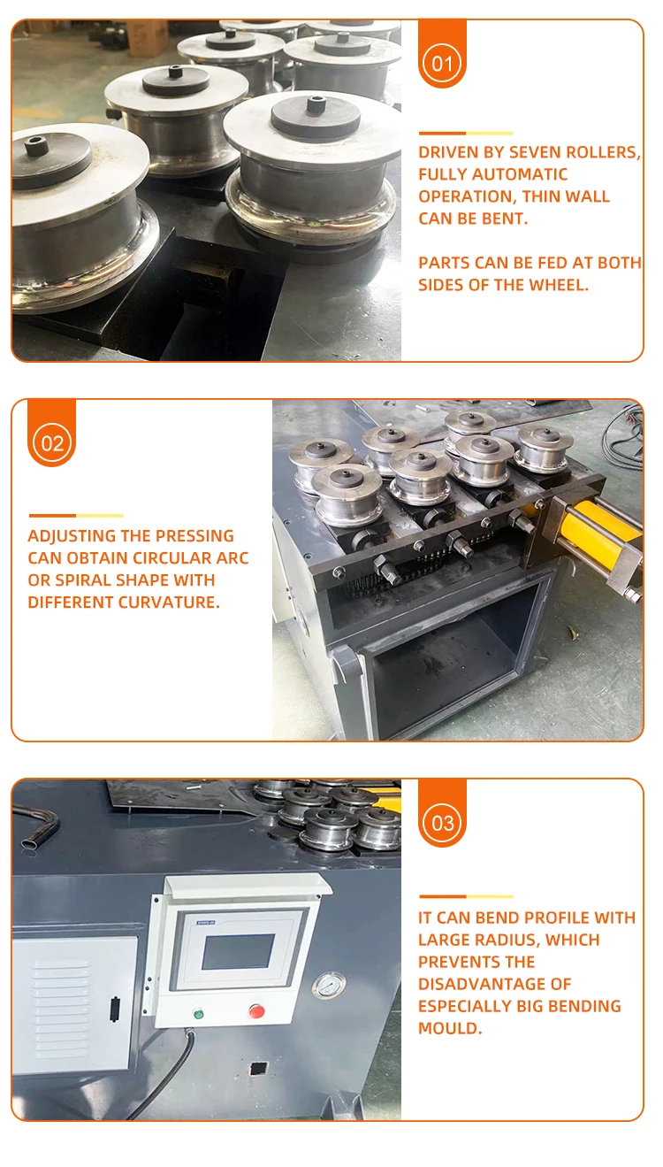 Automatic Cnc Rolling Pipe Tube Bending Machine Greenhouse Rolling ...