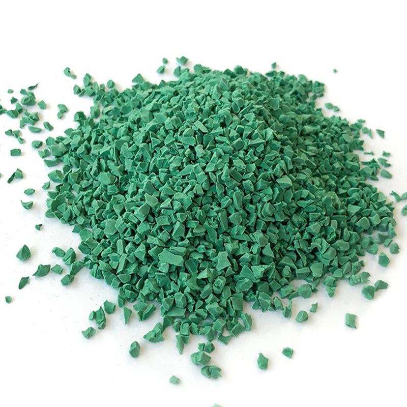 Green Rubber Granules 8% Rubber Content 1-3mm SBR EPDM TPE or NBR ...