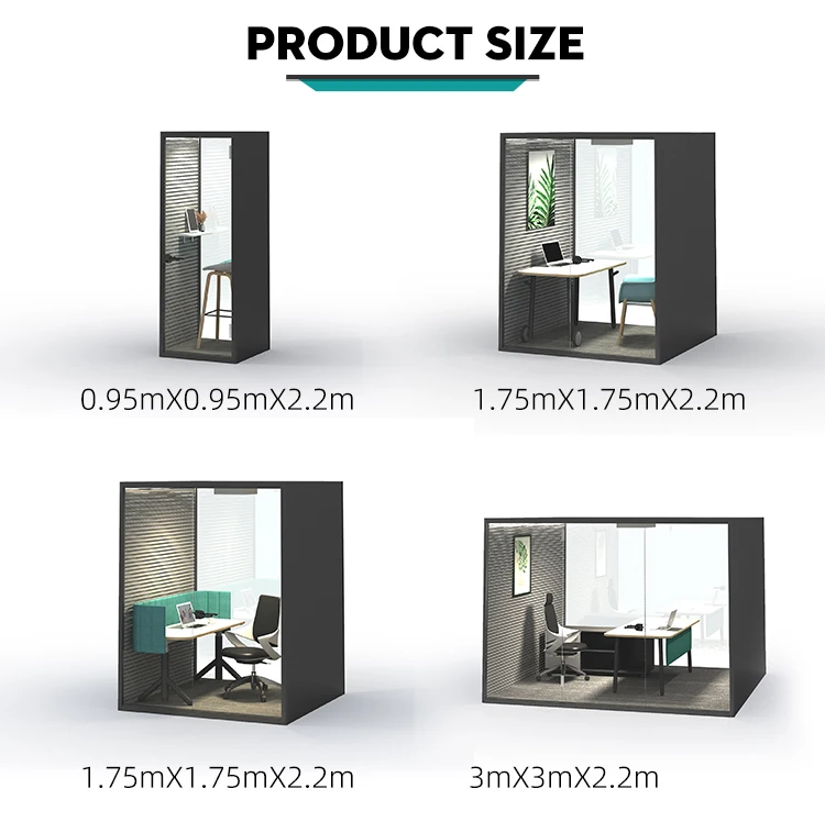 Soundproof Acoustic Room - Silence Booth for Office Meetings