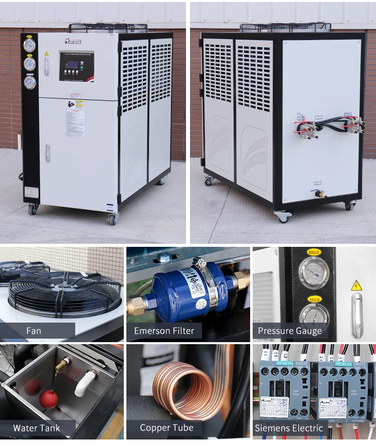 Excellent Cooling Chiller 5hp R22/r407c Injection Plastic Chiller 5ton ...