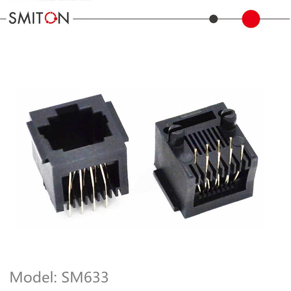 PCB Modular Jack RJ45 Ethernet 8pin Connector - Female