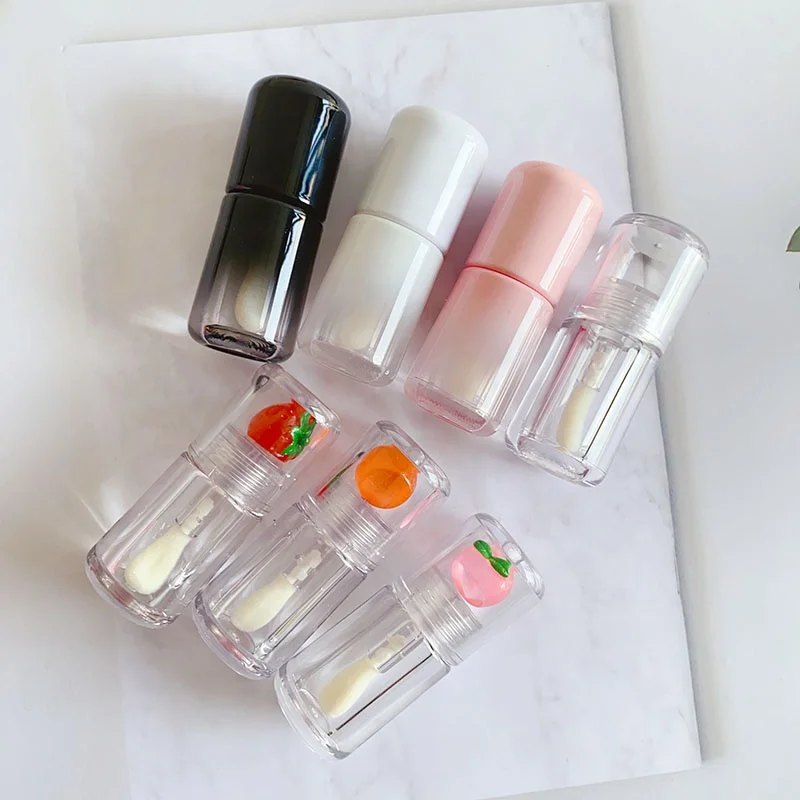 Lz Pack Stock 4ml Multricolors Empty Lip Gloss Containers Custom Private Label Clear Lip Gloss ...