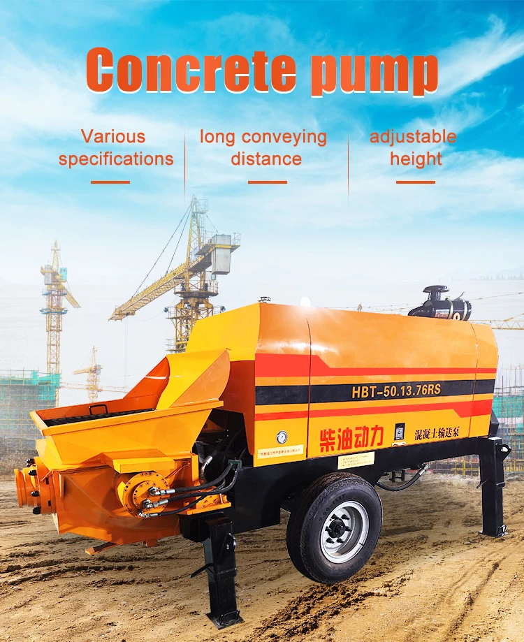 Stationary Concrete Pump Line Pump Concrete Machinery Concrete Pump ...