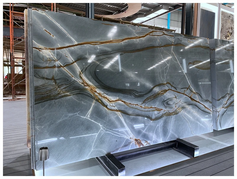 Blue Roma Granite Imperial Blue Quartzite For Stone Project Qt-011 Blue ...