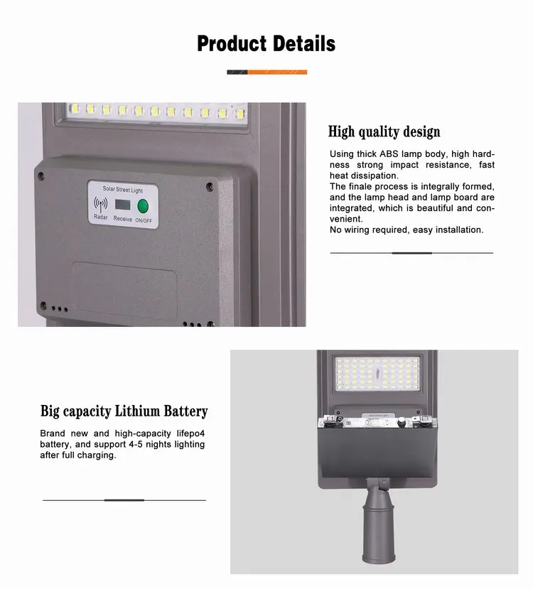 Kcd Ip67 Public Road Highway All In One 24v Solar Light Outdoor Street ...