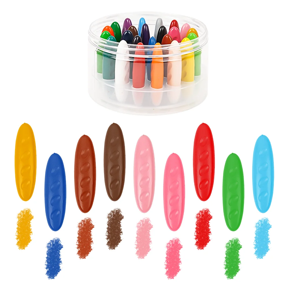 Custom Logo Crayon 24 Pack High Quality Water-drop Shape Kids Toddlers ...