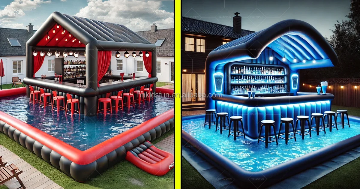 Party with Style Using Commercial Backyard Floating Pool Bar