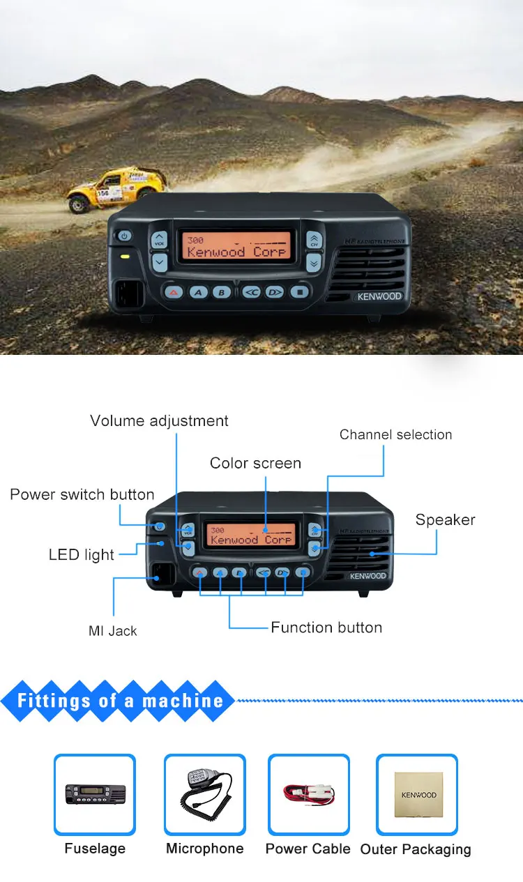 Original Kenwood TK-90 100w High Power HF/VHF Transceiver Walkie Talkie ...