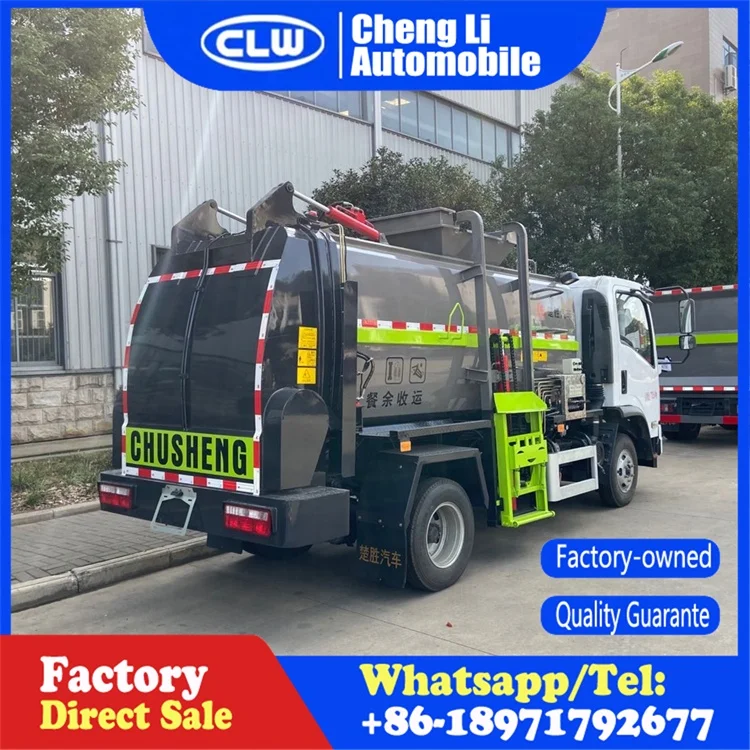Dongfeng Isuzu Compressor Garbage Truck Hydraulic Garbage Compactor ...