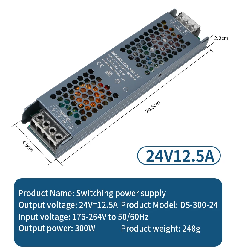 High Efficiency LED Lighting Drivers - HWD24150 Power Supply
