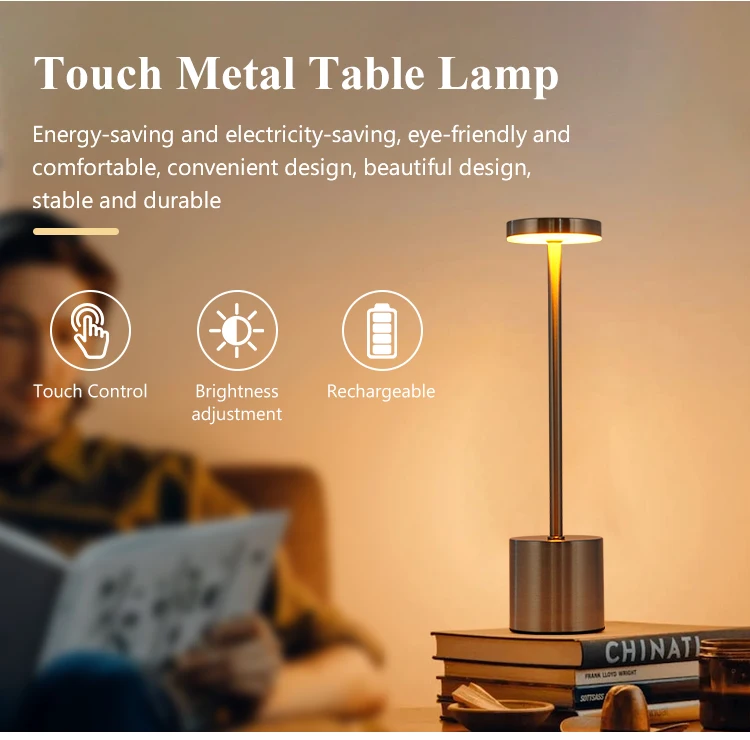 Modern Dimmable USB Rechargeable Lamps for Homes & Offices