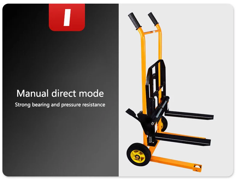 Mini Hydraulic Lifting Hand Trolley Pallet Portable Stacker Forklift ...