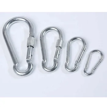 10mm*100mm 500 Kg Safety Spring Hook Carabiner Snap Hook - Buy Snap ...