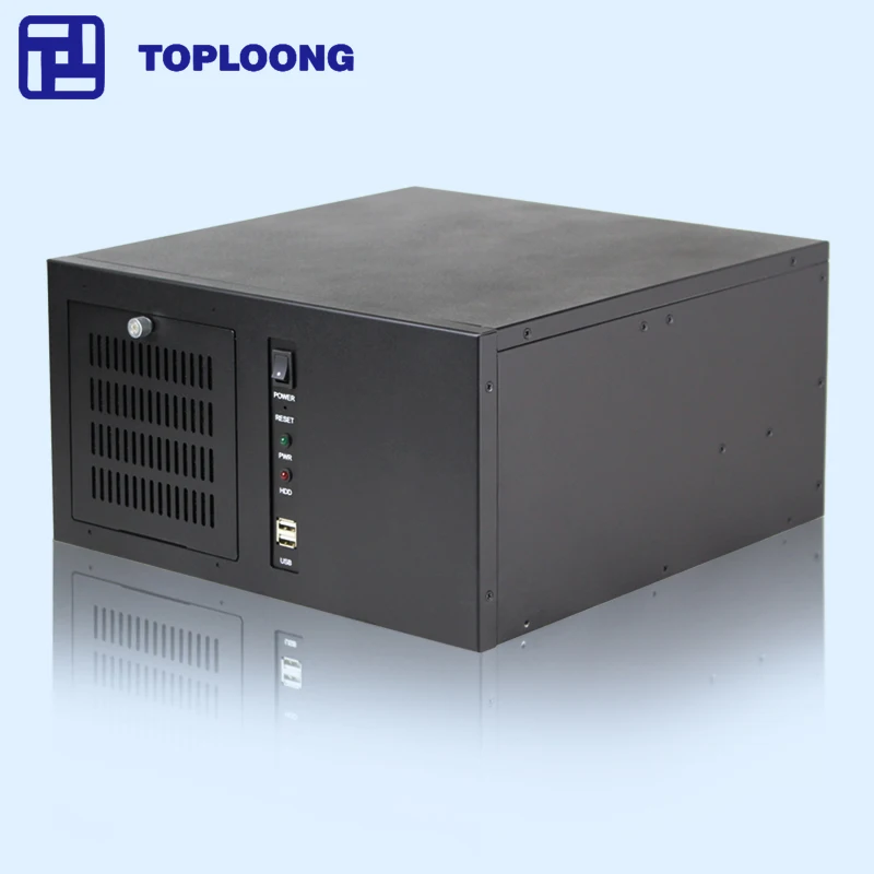 TOPLOONG OEM Wall Mount 7 Slots Industrial Cases Black PC Computer ...