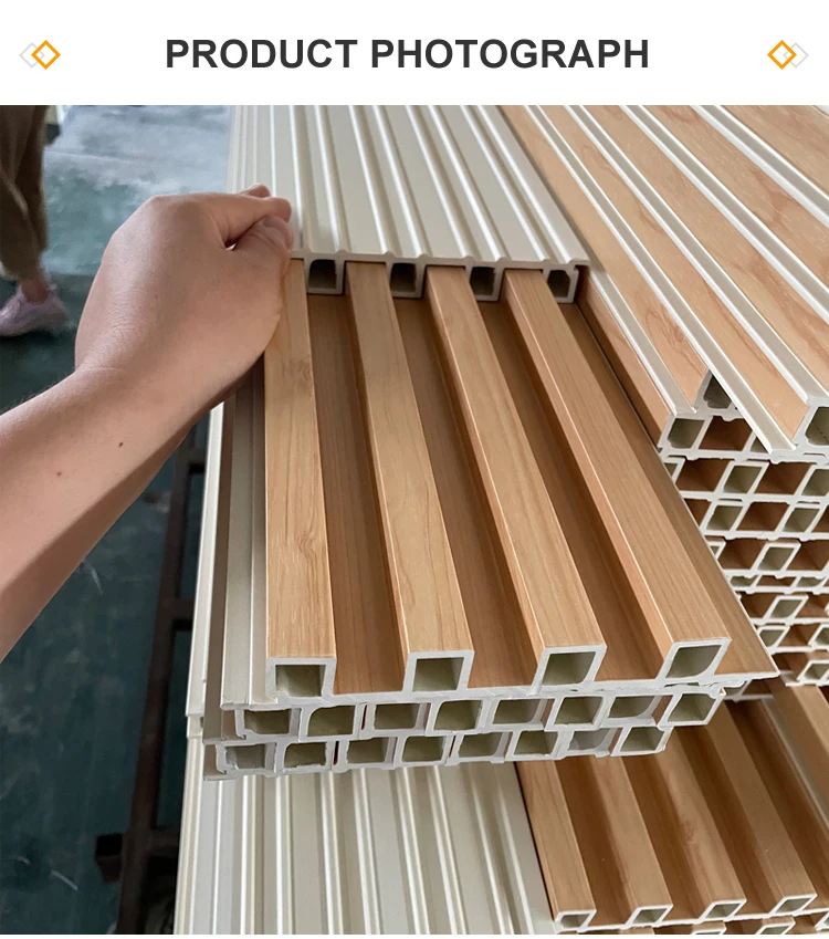 Wholesale Indoor Fluted Seamless Wave Slat Pvc Cladding Texture Slat ...