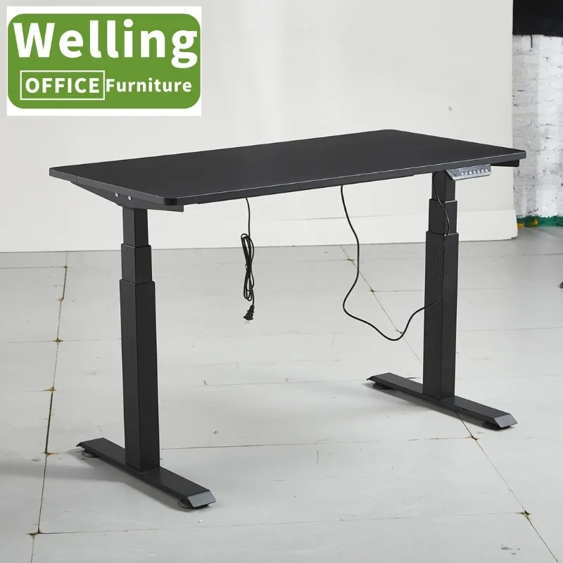 Factory Design Shaped Movable Study Table Standing Electric Adjustable ...
